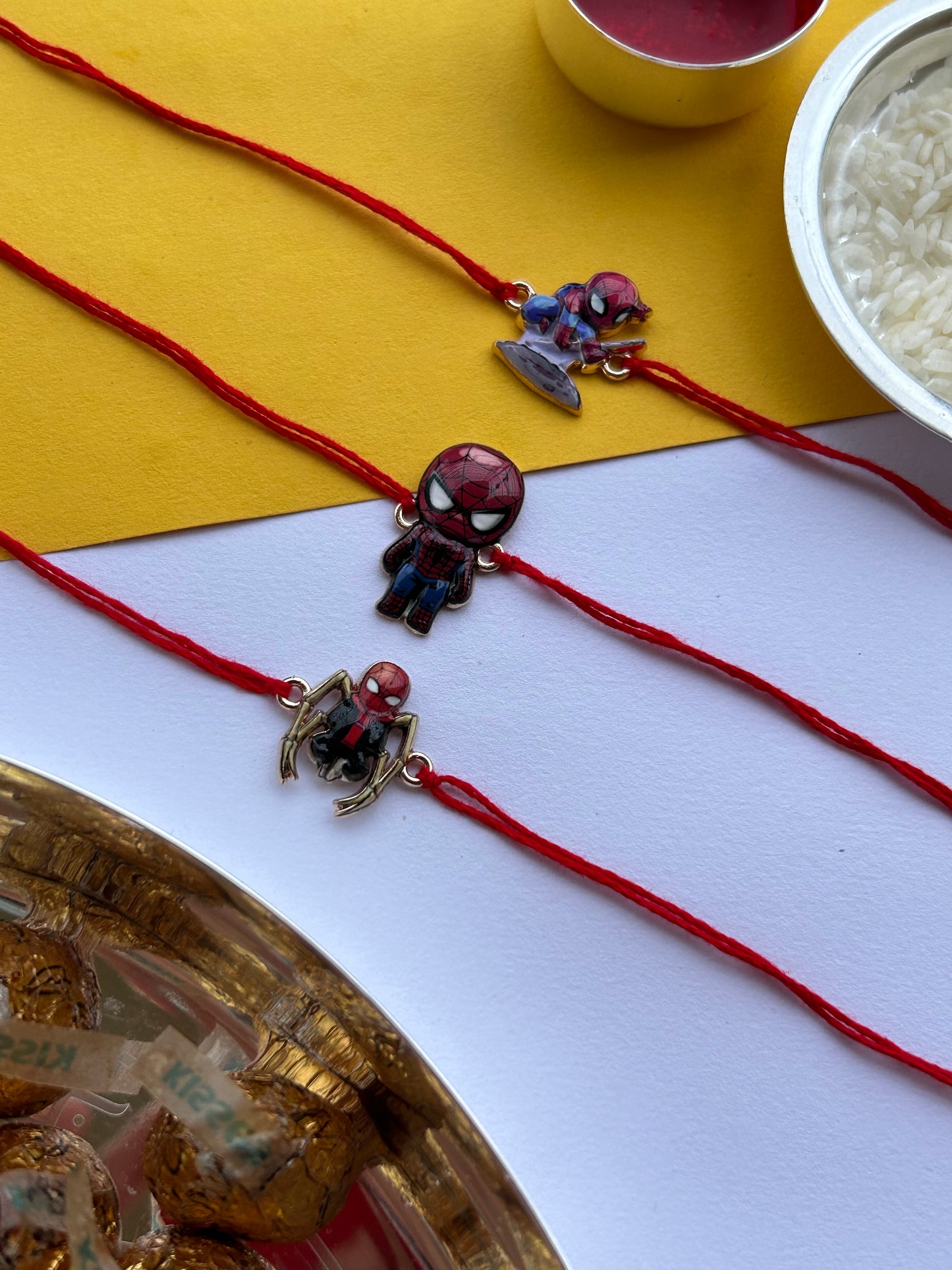 Spider-Man Rakhi’s (set of 3) – Dazzleish